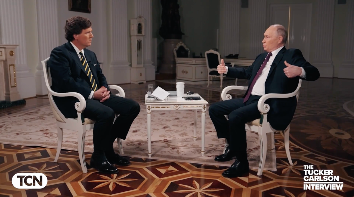 The Tucker Carlson-Vladimir Putin interview.